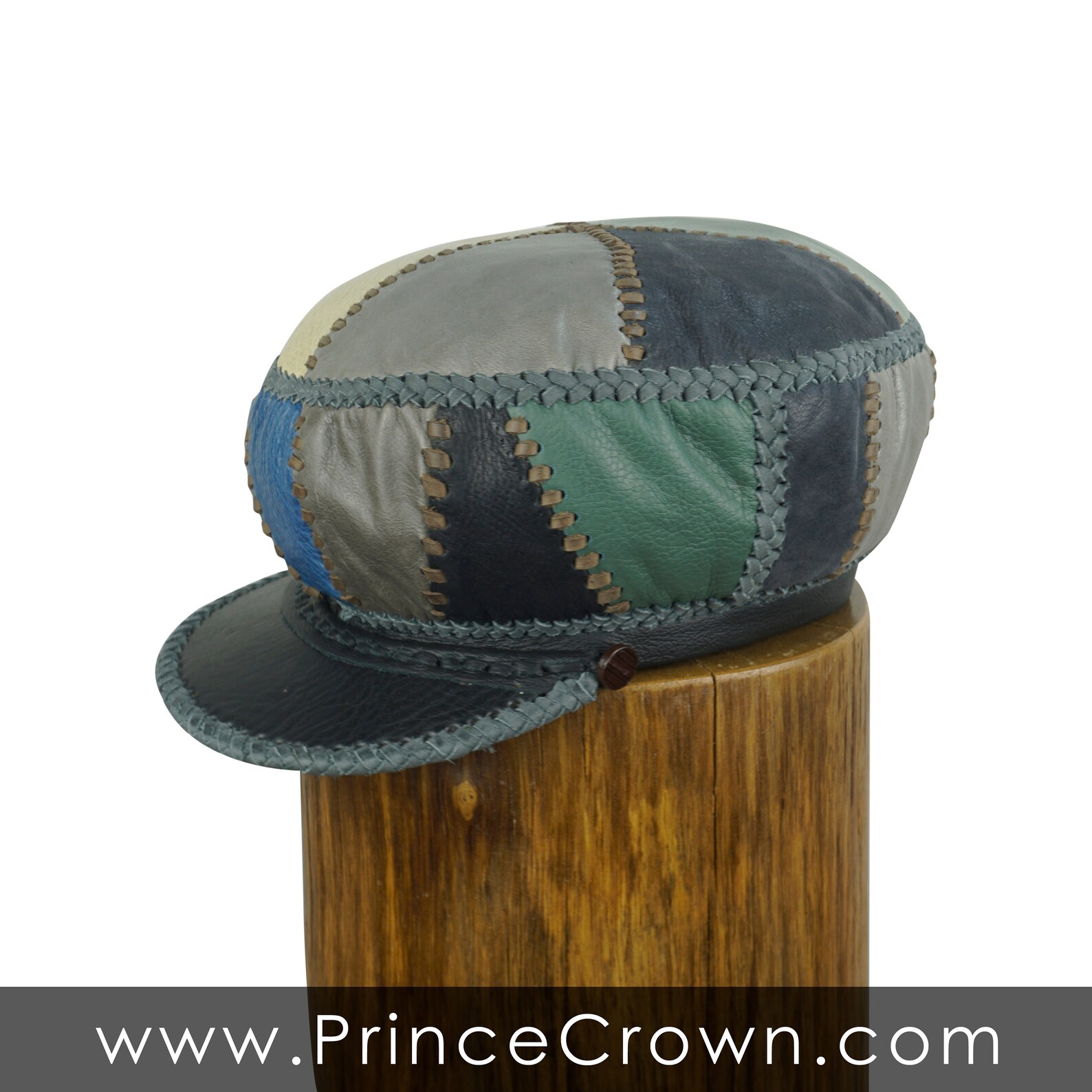 Small Leather Cap Fitted Cap for Locs Rasta Leather Tam - Etsy