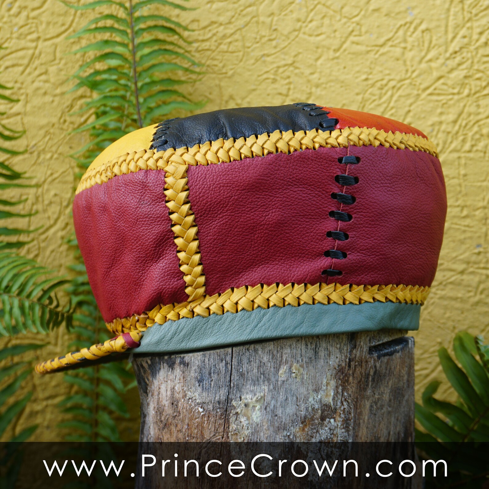 Rasta Leather Hat / Hand Crafted Rasta Hat Made From Genuine | Etsy