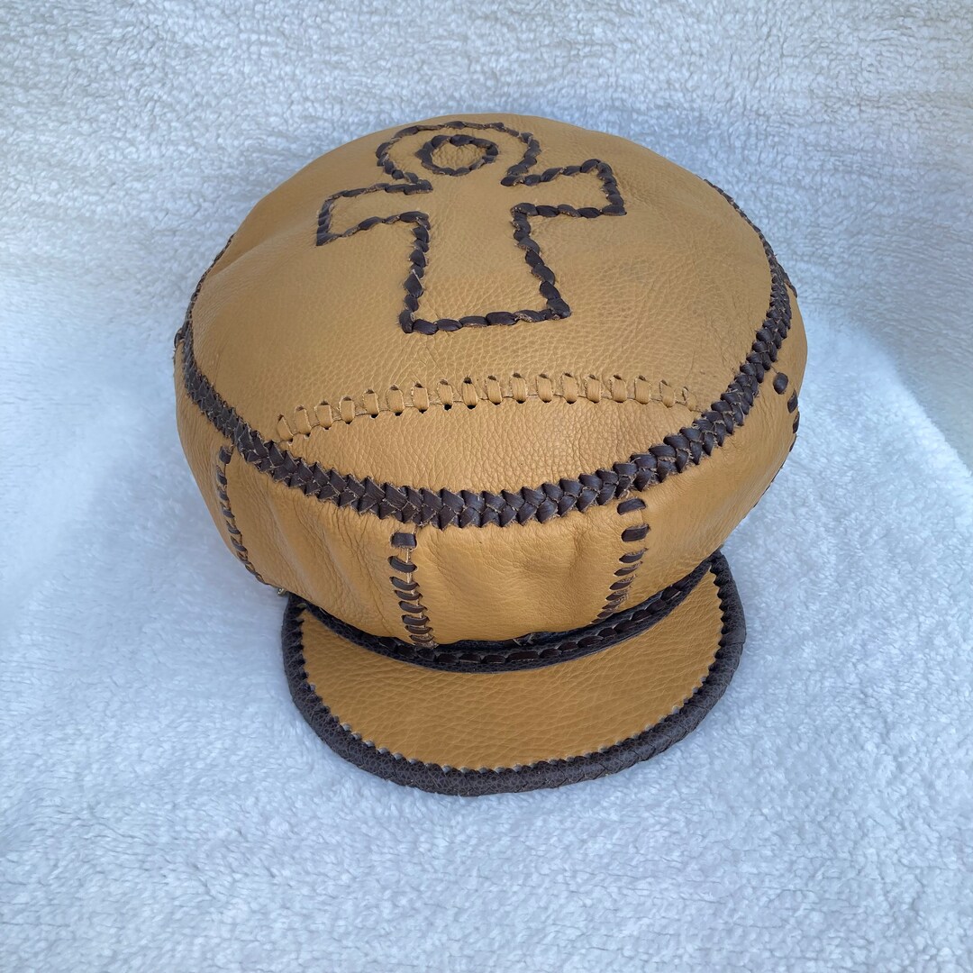 Rastaup Signature Series Cap, Rasta Leather Hat, Dreadlocks Headwear ...