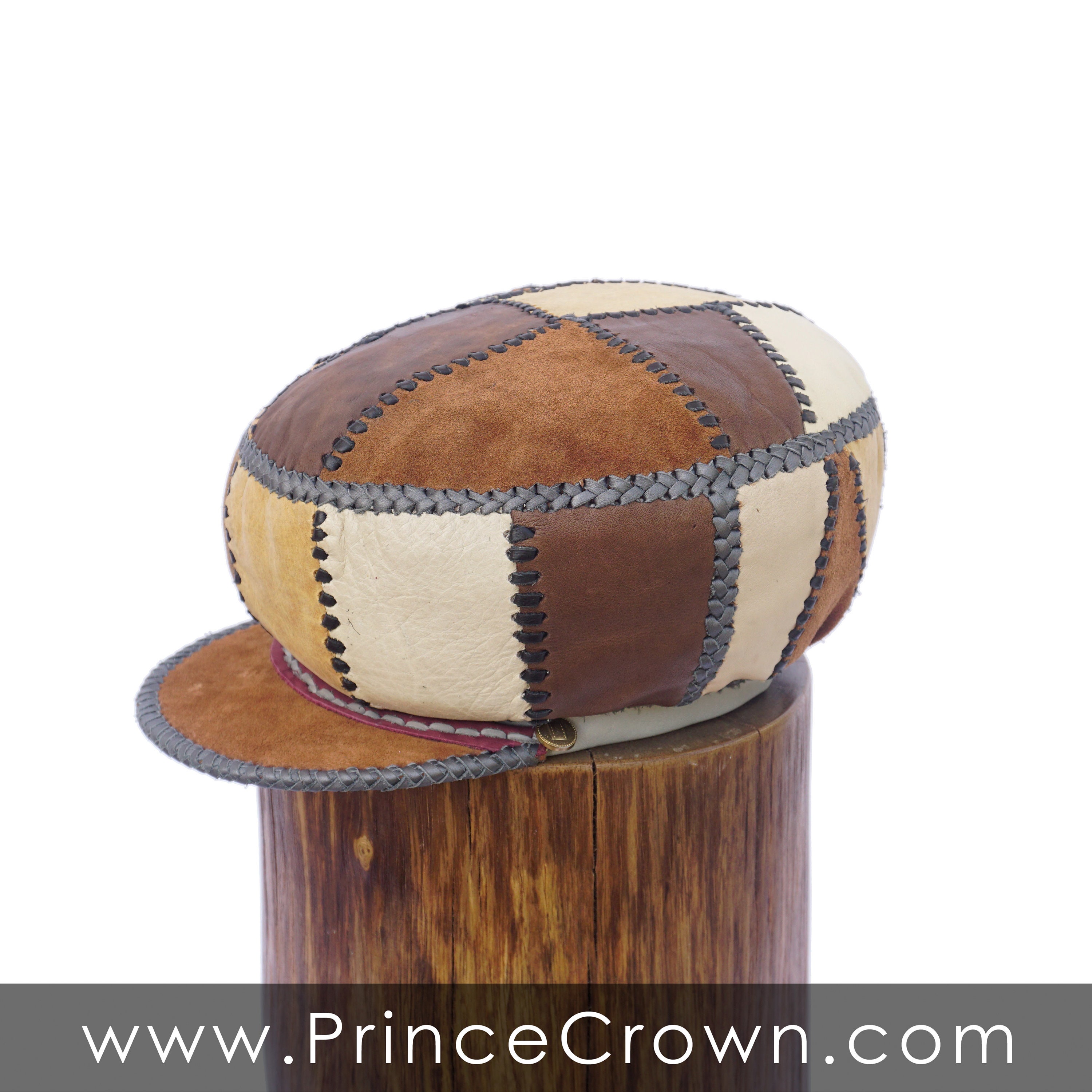 Leather Cap for Locs, Rasta Leather Tam, Handmade Leather Hat, Designer ...