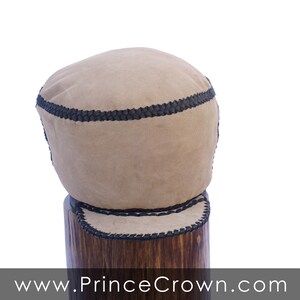 Rasta Leather Tam, Leather Crown for Locs, Dennis Brown Crown, Rasta ...