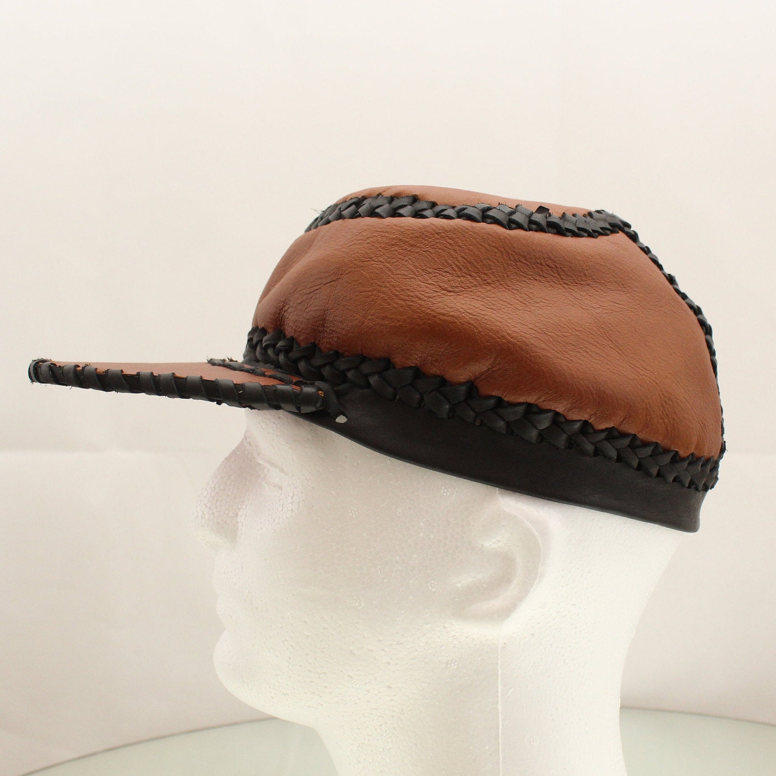 Rasta Hat, Kepi Cap, Civil War Cap, Rebel Leather Hat, Reggae Roots ...