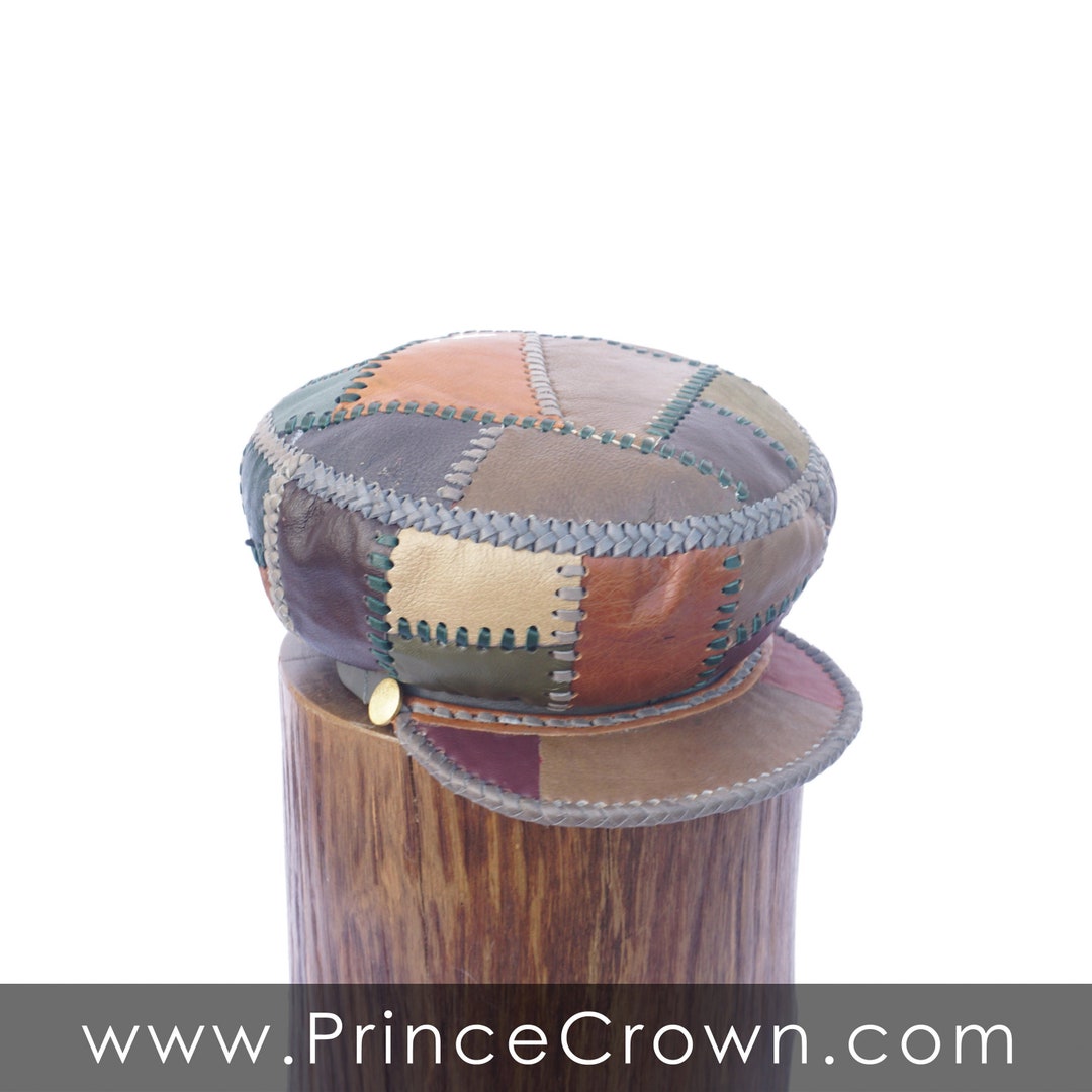 Handmade Leather Cap for Locs / Rasta Leather Hat / Designer Leather ...