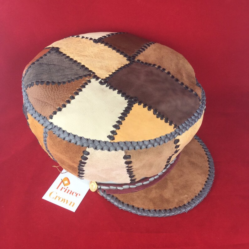 Handmade Leather Rasta Tam for Locs, Fitted Cap (22 Inches) - Etsy