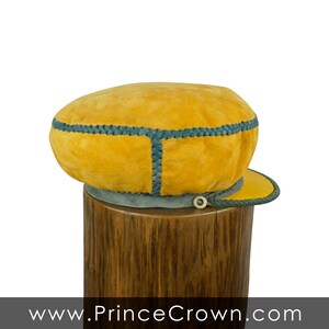 Small Leather Cap, Fitted Cap for Locs, Rasta Leather Tam, Rastafarian ...