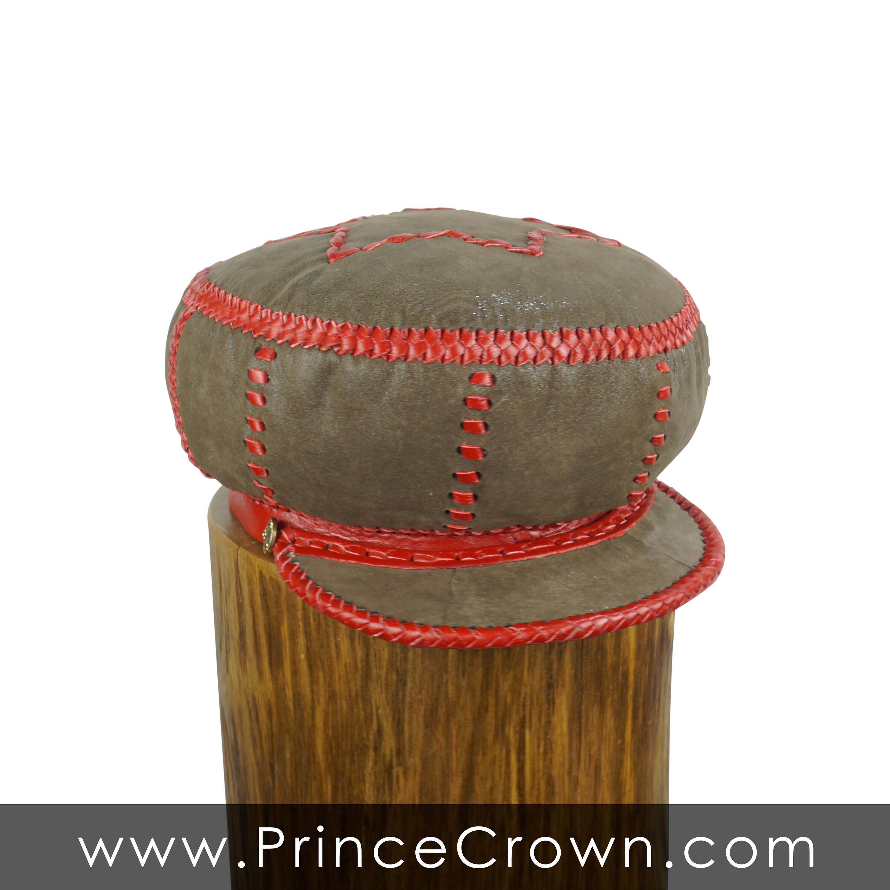 Small Leather Cap, Fitted Cap for Locs, Rasta Leather Tam, Rastafarian ...