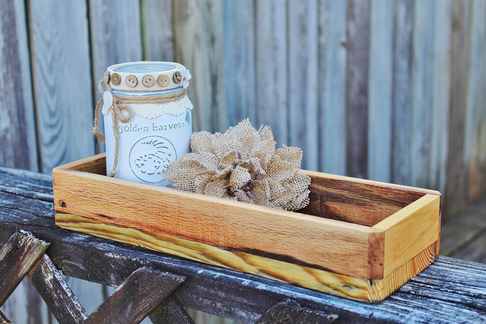 Rustic Tray Farmhouse Tray Wood Tray Rustic Wedding Decor - Etsy