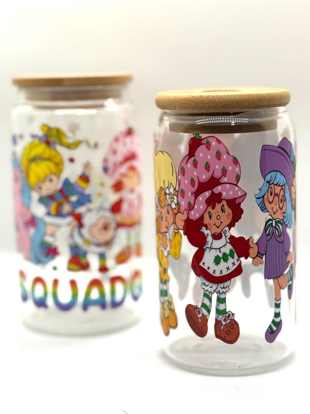 Strawberry Shortcake 80s Cartoons Glass Tumbler Rainbow Brite Little ...