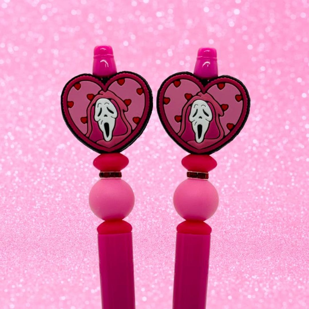 Pink Ghostface Scream Pen Horror Movie Character Halloween Gifts Spooky ...