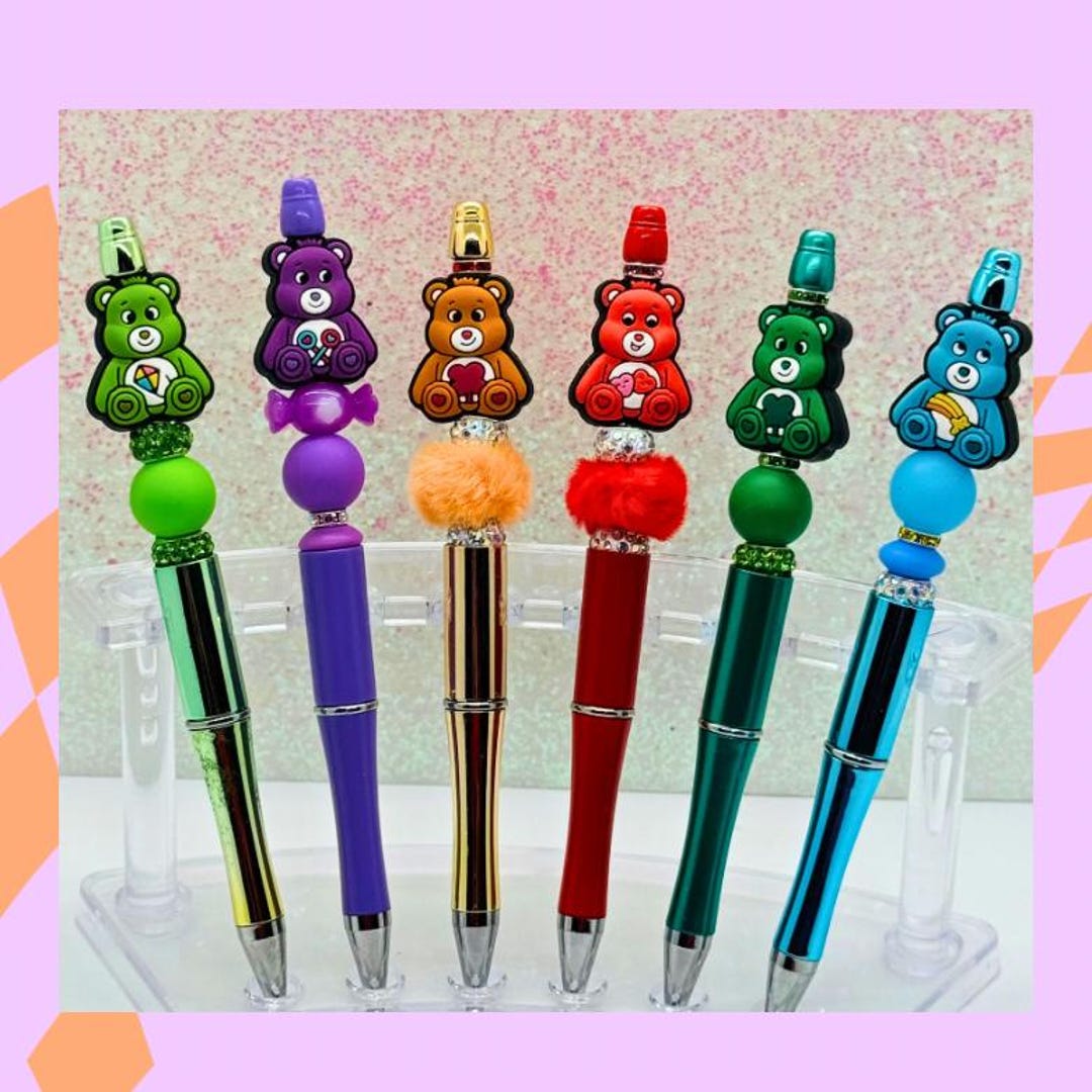 Cutie Care Bear Pen Gift Retro Cartoon Bears Pens 80s Nostalgia Gifts ...