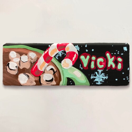 Cottagecore Hand-painted Name Tags for Customer Service - Etsy