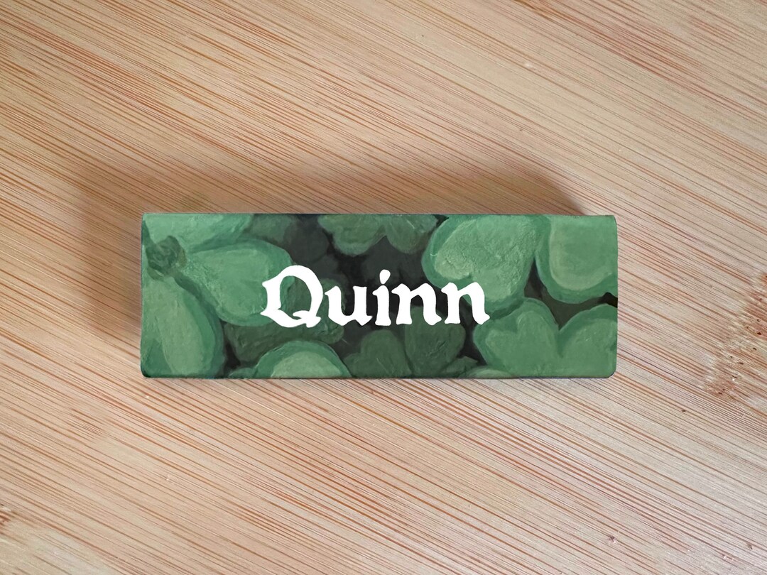 Lucky Clover Name Tag for Baristas and Customer Service Workers ...