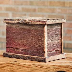 Reclaimed Barn Wood Urn, Heirloom Pine, Cremation Urn, Natural Oil - Etsy