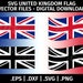 United Kingdom Flag SVG Vector Clip Art Cutting Files for | Etsy