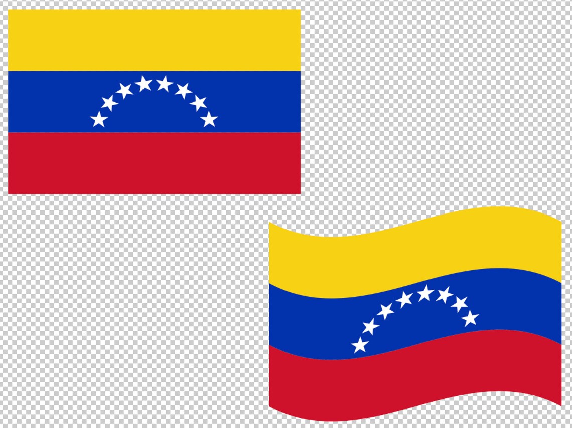 Venezuela Flag SVG Vector Clip Art Cutting Files for Cricut | Etsy