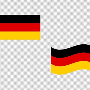 Germany Flag SVG Vector Clip Art Cut Files for Cricut, Silhouette Eps ...
