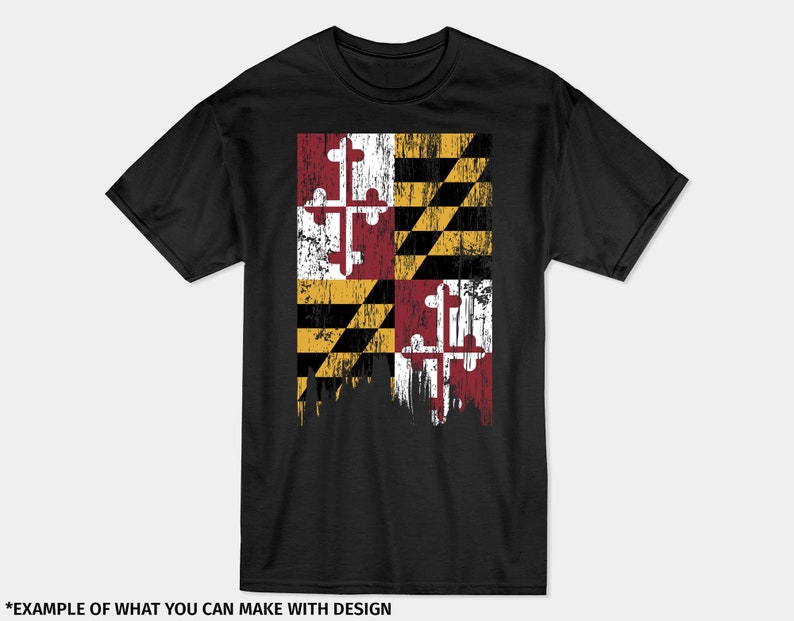Distressed Maryland Vertical Flag SVG Design Clip Art Vector - Etsy