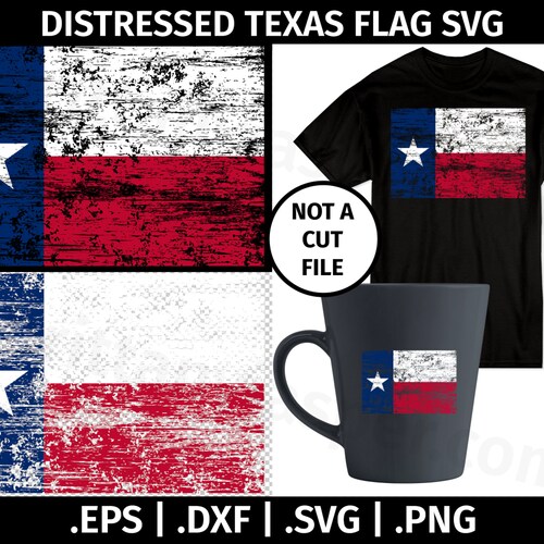 Texas and Mexico Distressed Flag Svg Dxf Png Pdf - Etsy