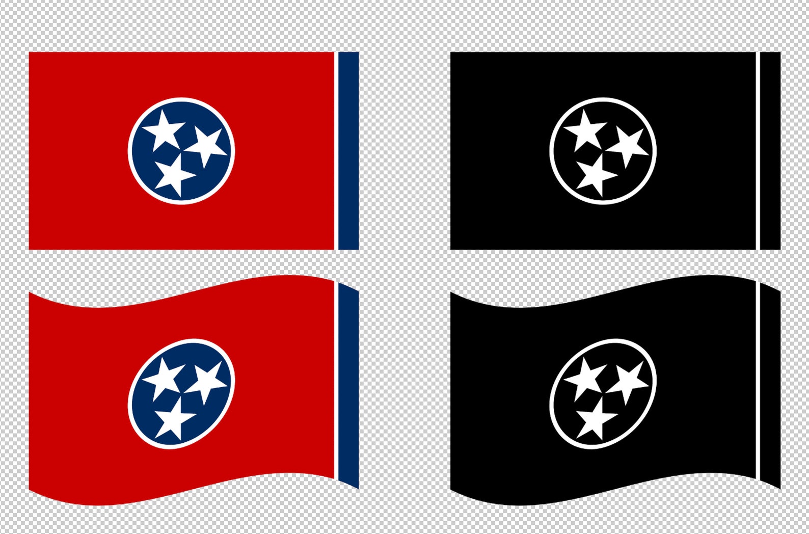 Tennessee State Flag SVG Vector Clip Art Cut Files for | Etsy