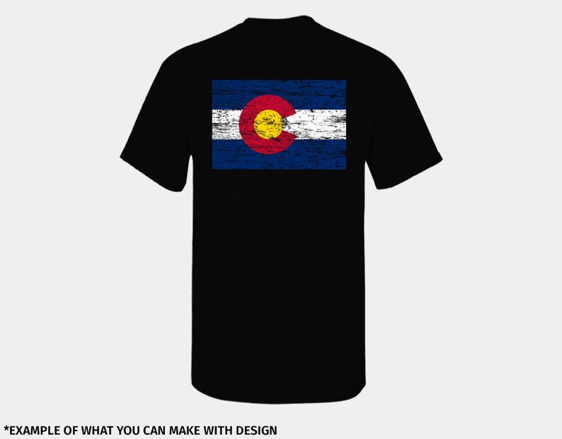 Colorado Distressed State Flag SVG Design - Clip Art Vector Graphic ...