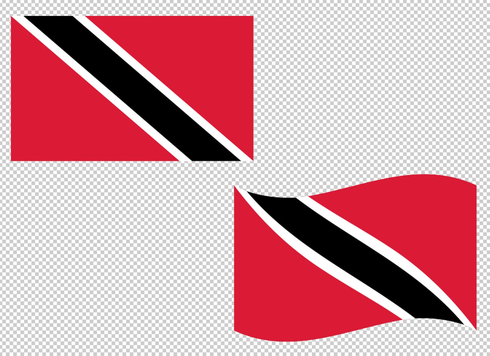 Trinidad Flag SVG Vector Clip Art Cutting Files for Cricut | Etsy