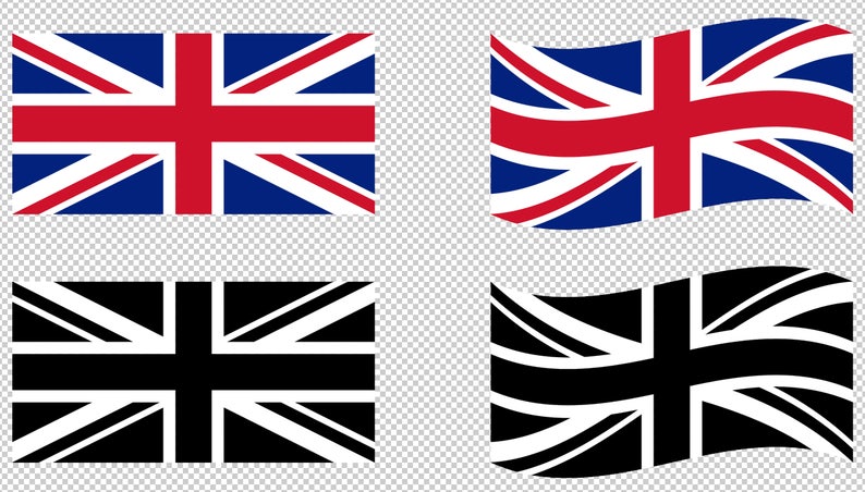 United Kingdom Flag SVG Vector Clip Art Cutting Files for - Etsy