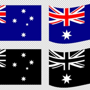 Australia Flag SVG Vector Clip Art - Cutting Files for Cricut ...