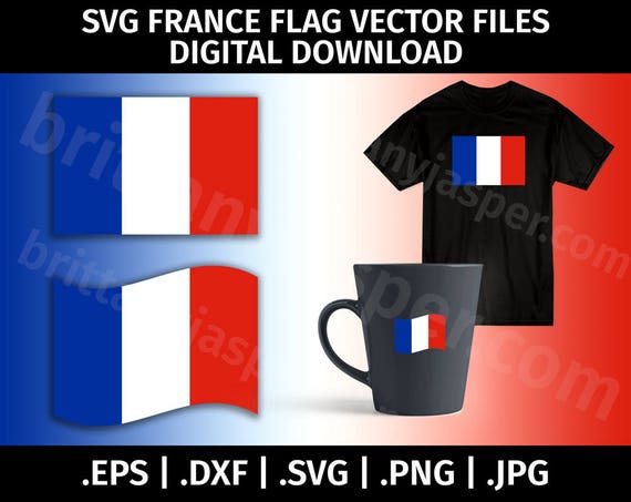 France Flag SVG Vector Clip Art Cut Files for Cricut - Etsy