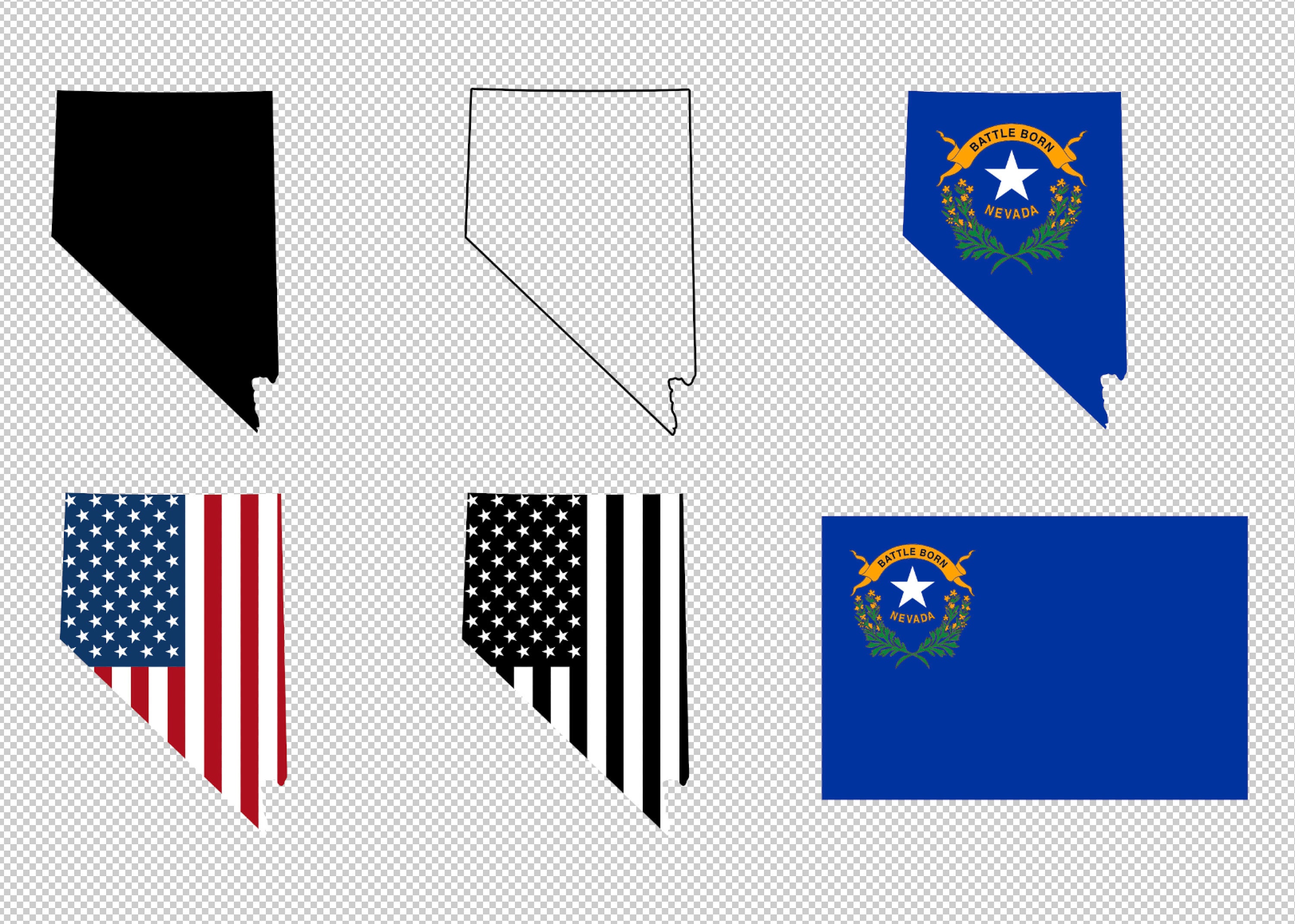 Nevada State Flag SVG Vector Clip Art Cut Files for Cricut - Etsy UK