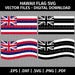 Hawaii State Flag SVG Vector Clip Art - Cut Files for Cricut ...