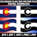 Colorado State Flag SVG Vector Clip Art Cut Files for | Etsy