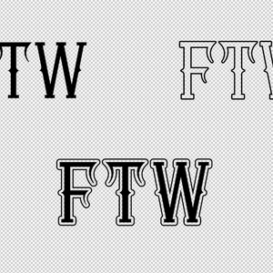 FTW SVG Vector Bundle Clip Art Cut Files for Cricut, Silhouette Eps Dxf ...