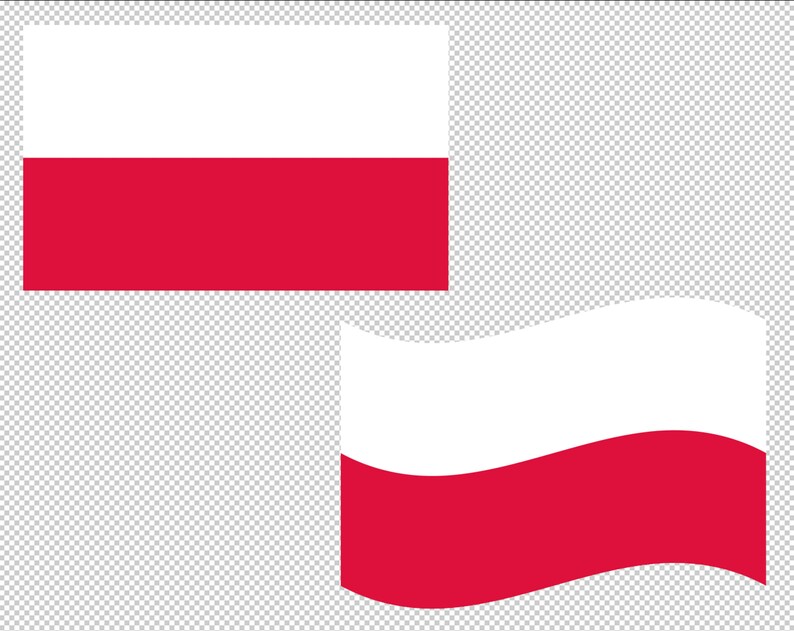 Poland / Polish Flag SVG Vector Clip Art Cutting Files for | Etsy
