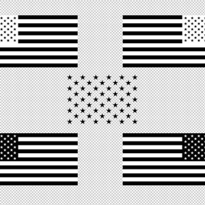 Reverse American Flag SVG - America Flag SVG Vector Clip Art - Cut ...