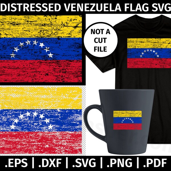Venezuela Flag Distressed Png - Etsy
