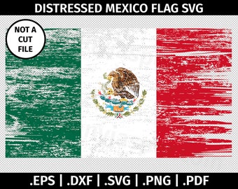Mexican Flag Distressed - Etsy
