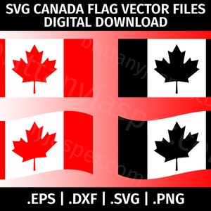 Canada Flag SVG Vector Clip Art - Cutting Files for Cricut, Silhouette ...
