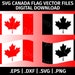 Canada Flag SVG Vector Clip Art - Cutting Files for Cricut, Silhouette ...