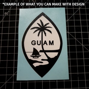 Layered Guam Flag Seal SVG Cut Files & PNG - Vector Digital Files ...