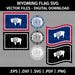 Wyoming State Flag SVG Vector Clip Art - Cut Files for Cricut ...