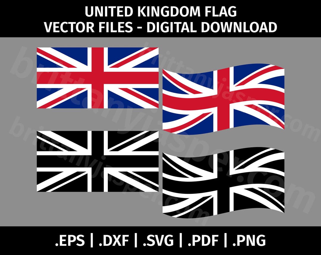 United Kingdom Flag SVG Vector Clip Art - Cut Files for Cricut ...