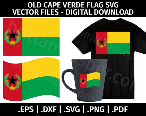 Old Cape Verde Flag SVG Vector Clip Art Cut Files for - Etsy UK
