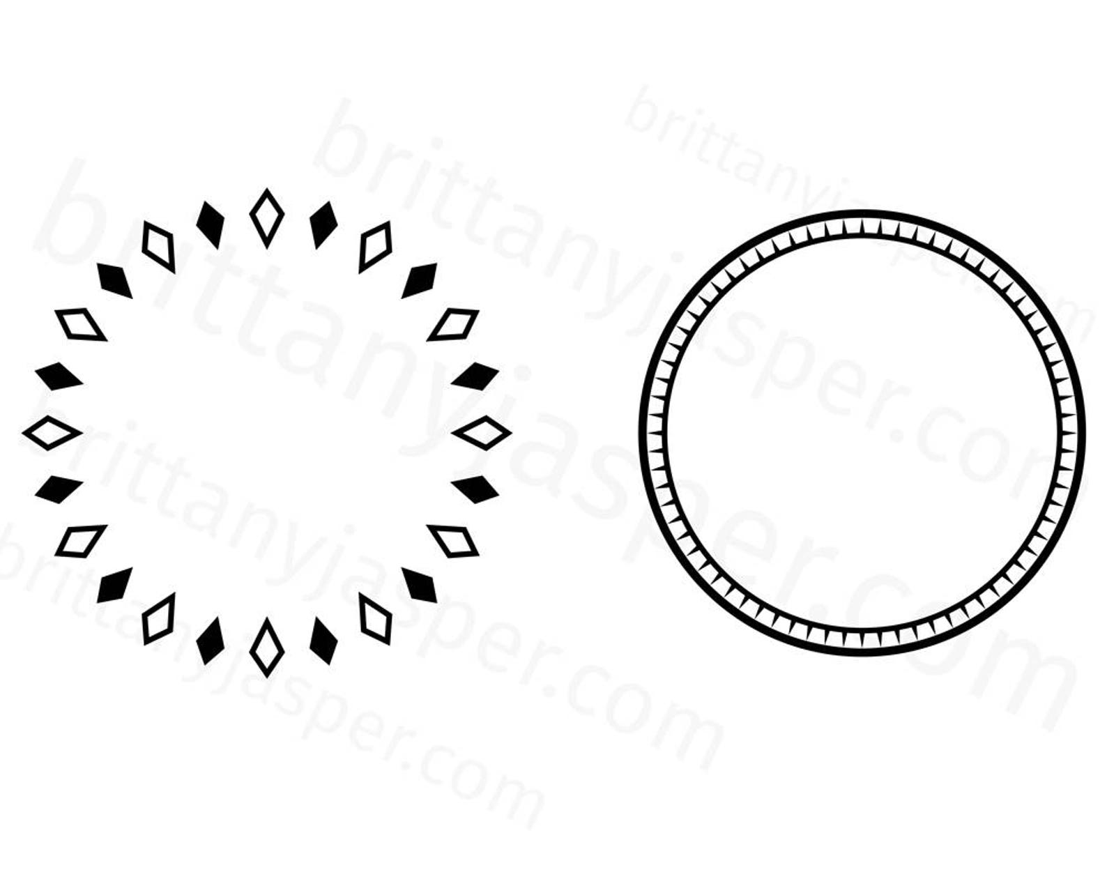 Circle Frames / Borders SVG Vector Clip Art Cutting Files - Etsy Singapore