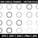 Circle Frames / Borders SVG Vector Clip Art Cutting Files | Etsy