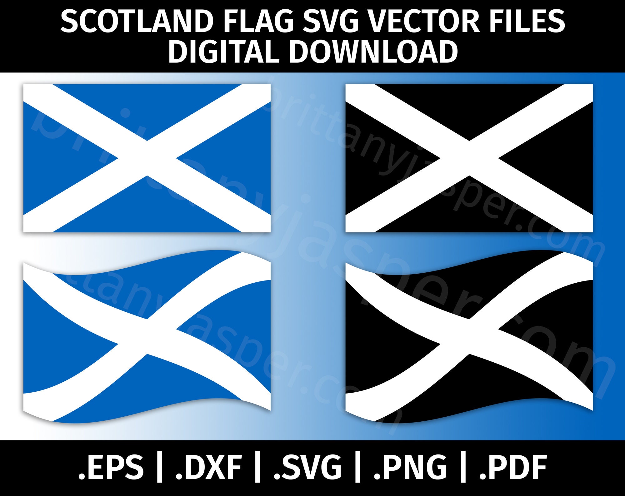 Drawing & Illustration Art & Collectibles Scotland flag svg svg, dxf ...