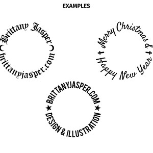 Custom Circle Text - Your Personalized Text Arranged in Circular Format ...