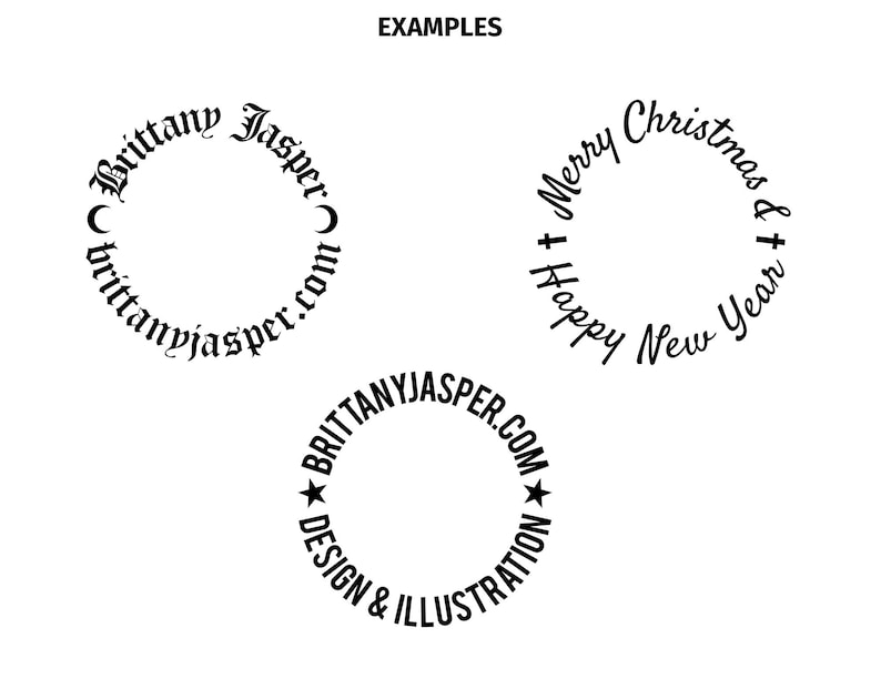 Custom Circle Text - Your Personalized Text Arranged in Circular Format ...