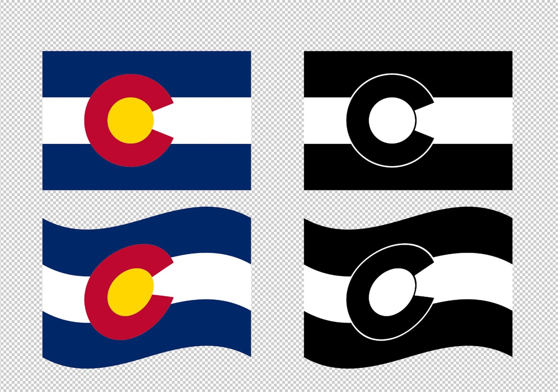 Colorado State Flag SVG Vector Clip Art Cut Files for | Etsy