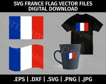 France Flag Svg, Png, Eps, Dxf, Jpg Files, Clip Art, Vector, Cricut ...