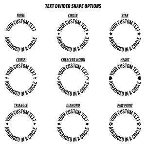 Custom Circle Text - Your Personalized Text Arranged in Circular Format ...